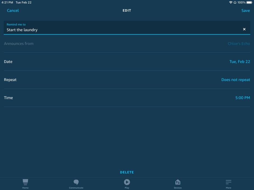 How to Set Up Alexa Reminders