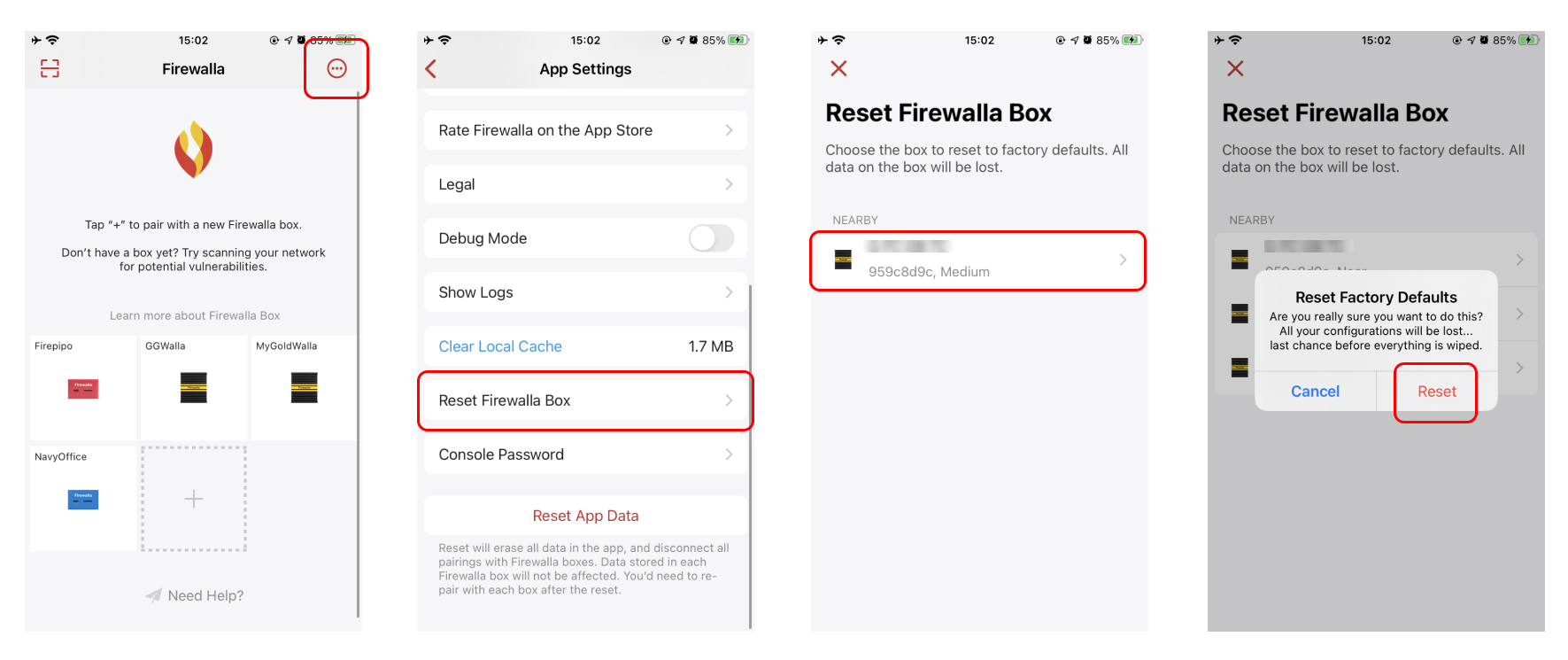 How to Reset Firewalla Box