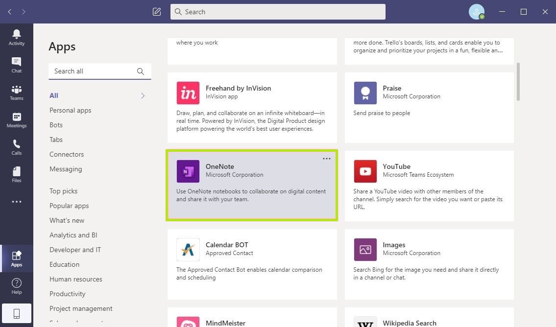 How to Add a OneNote notebook to Microsoft Teams