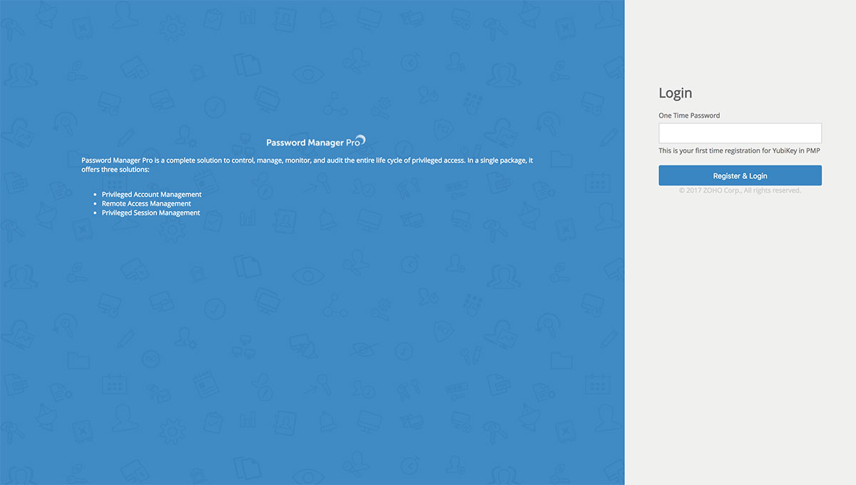 How to setup YubiKey with ManageEngine Password Manager Pro