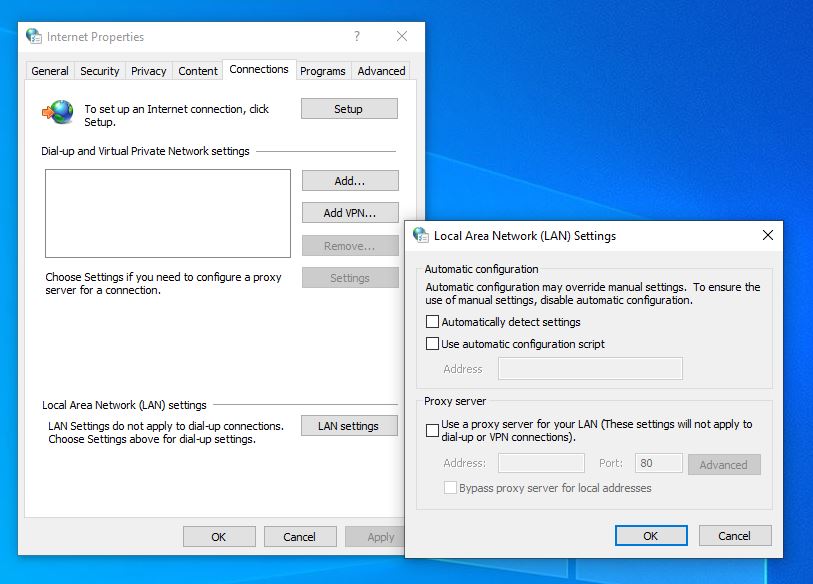 How to Fix Windows 10 can’t detect Network proxy Settings