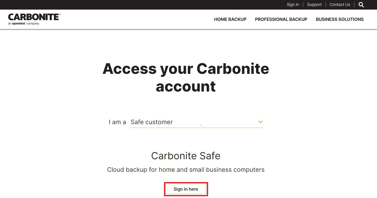 How to View/Locate and Download files from Carbonite Safe (online)