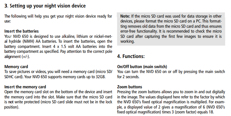 How to Use Minox NVD 650 Night Vision Device
