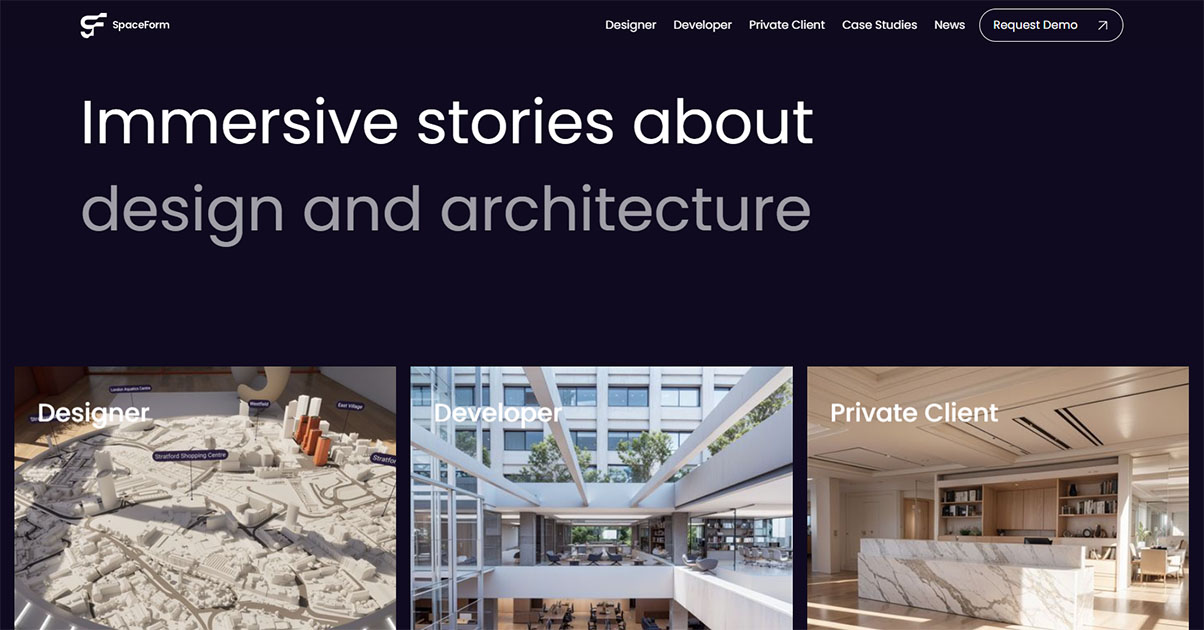 SpaceForm | Home | Virtual Twin platform for design and architecture