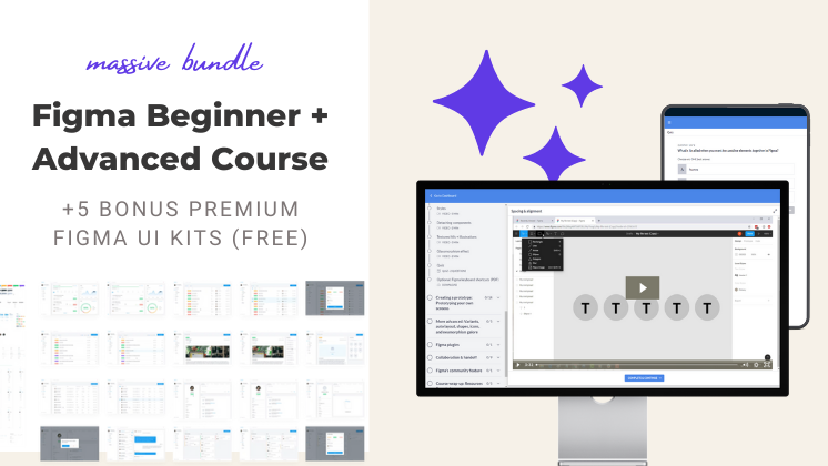 🚀 Figma Beginner + Advanced Course Bundle 🚀