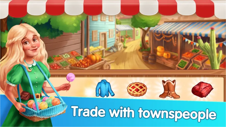 Become the owner of the town in the game Homesteads!