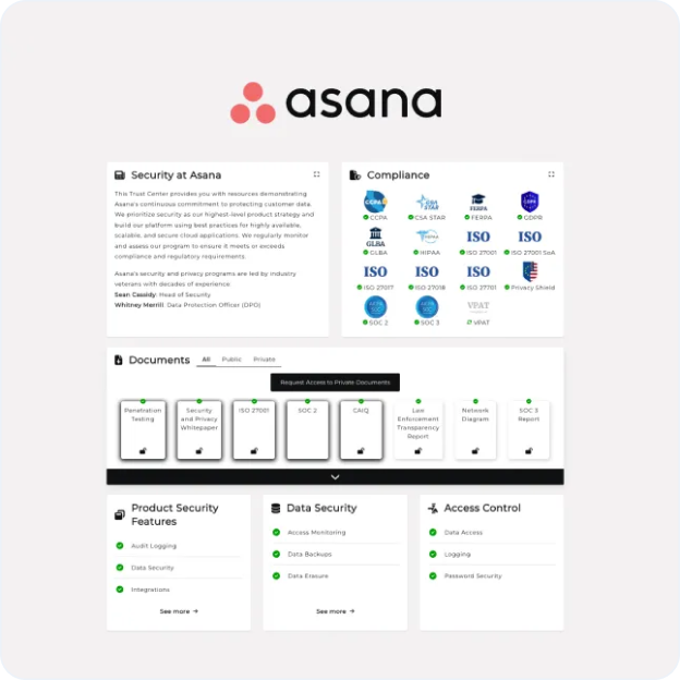 SafeBase customer Trust Center examples | SafeBase