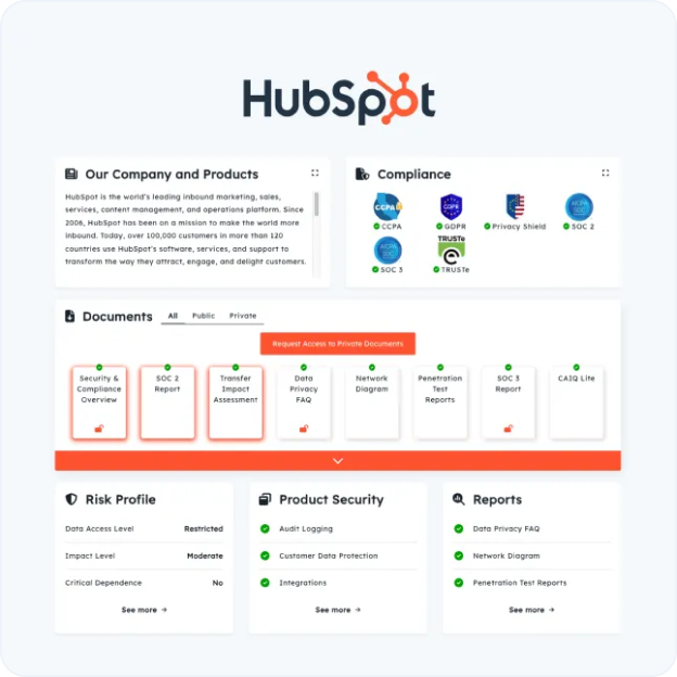 SafeBase customer Trust Center examples | SafeBase