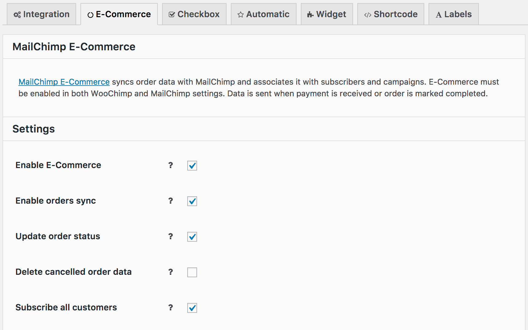 How to segment Mailchimp lists using WooCommerce product variations & SKUs