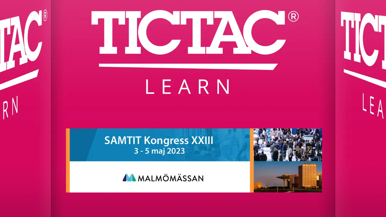 TicTac Learn News: TicTac will be attending the SAMTIT conference on 3–5 May