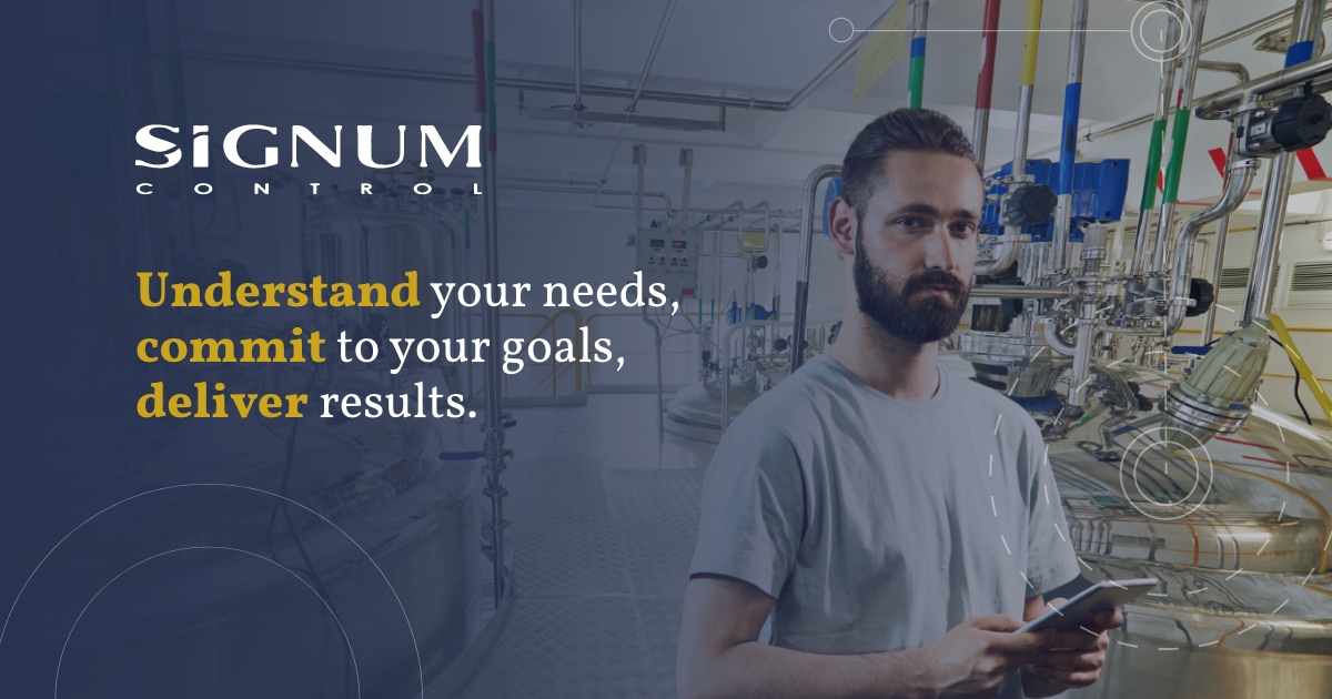 Contact us, manage software applications, Signum Control.