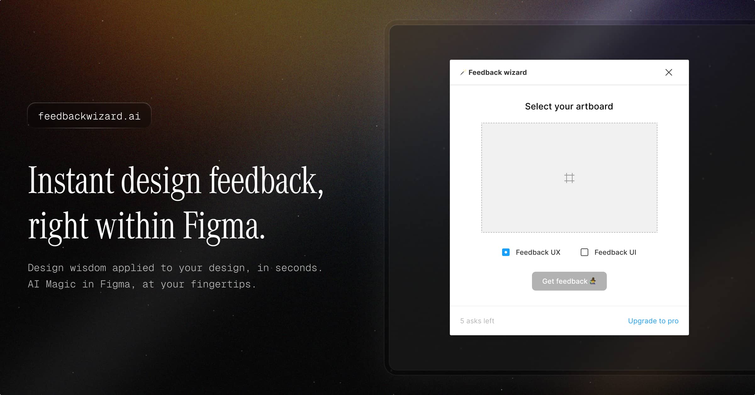 FeedbackWizard.AI — Design feedback right within Figma
