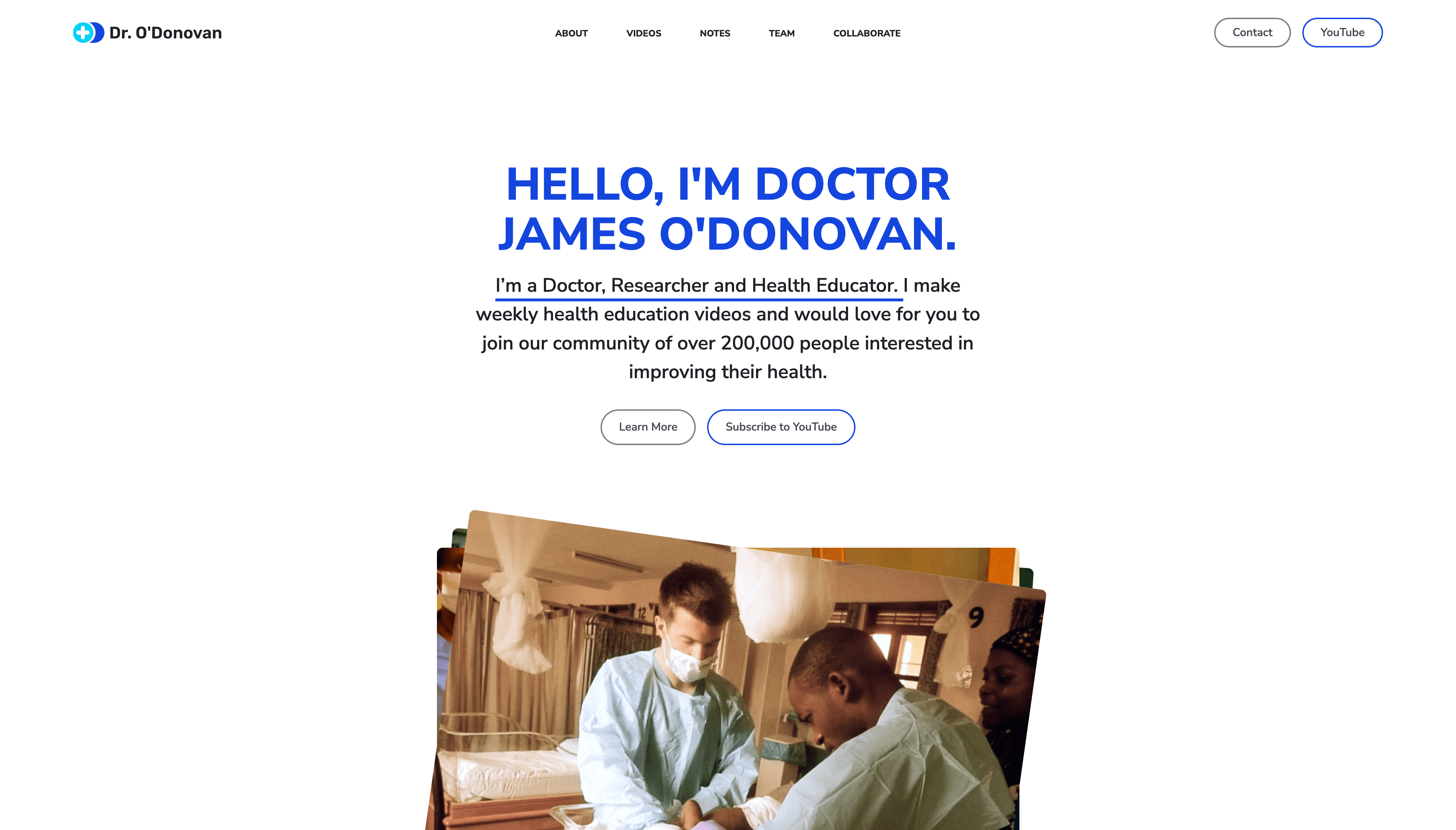 Doctor O'Donovan | Doctor, Researcher and Health Educator