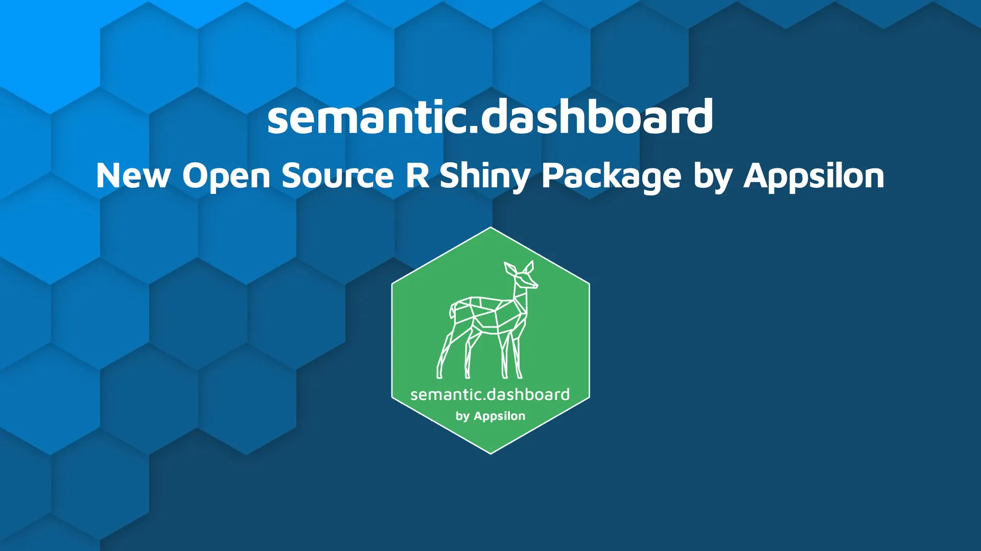 semantic.dashboard: New Open Source R Shiny Package semantic.dashboard: New Open Source R Shiny Package