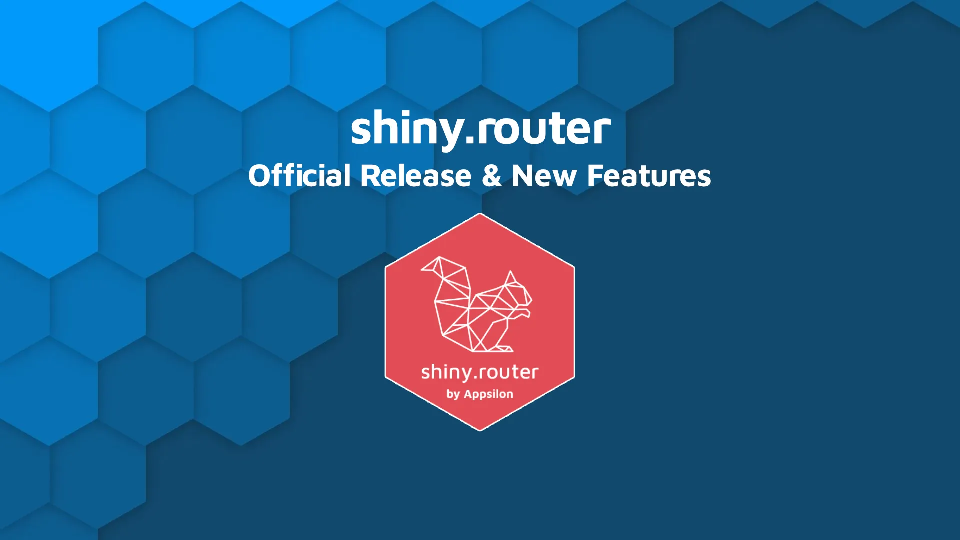 Appsilon's shiny.router - Official Release and New Features