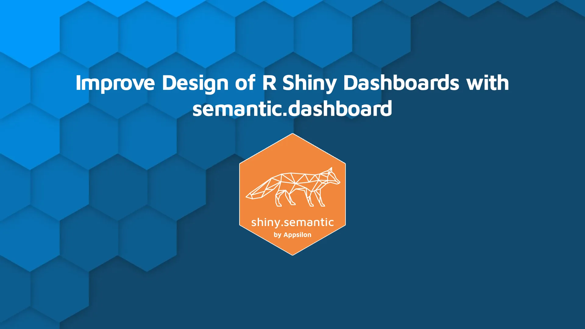 How to Improve Design of R Shiny Dashboard with the semantic.dashboard ...
