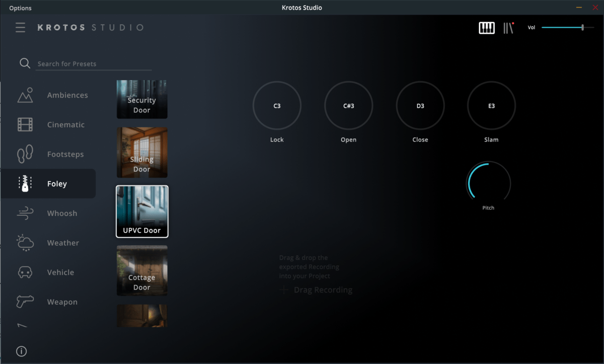 Create realistic and authentic Foley sound effects with Krotos Studio