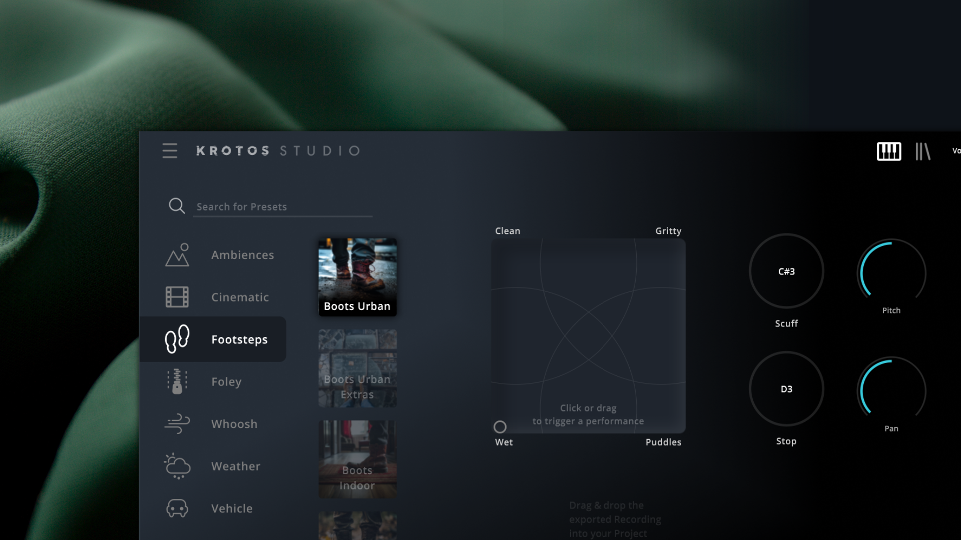 Create realistic and authentic Foley sound effects with Krotos Studio