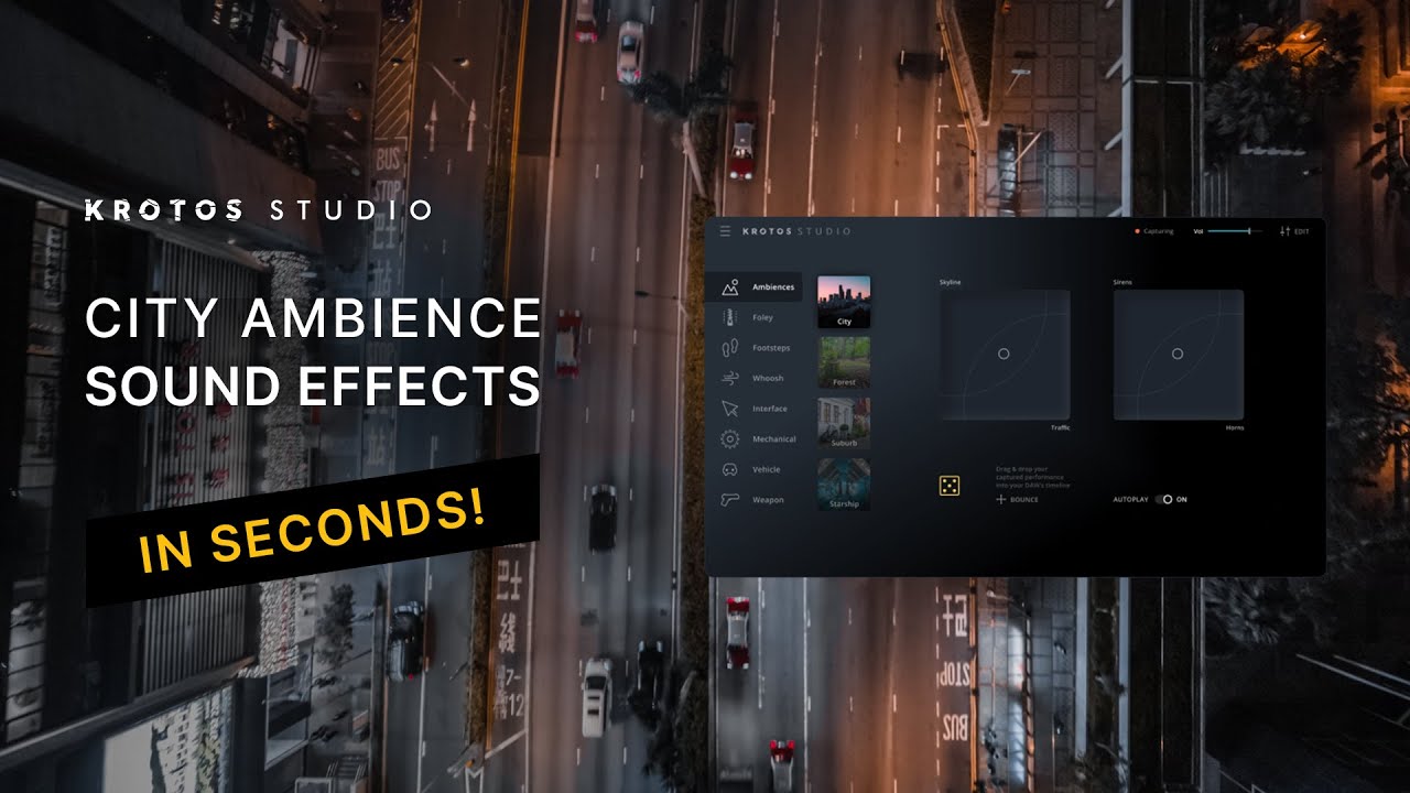 City Ambience Sound Effects Using Krotos Studio Free