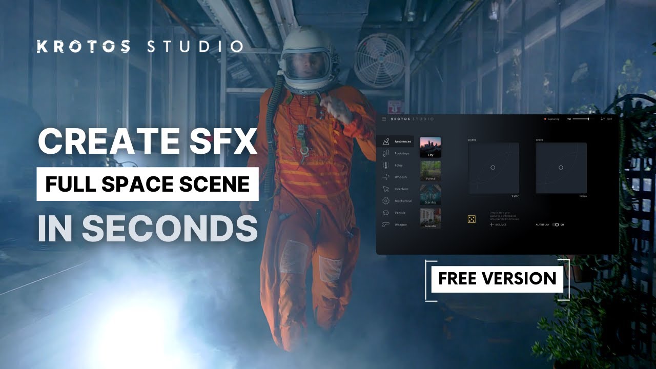 Space Scene Sound Design Using Krotos Studio Free