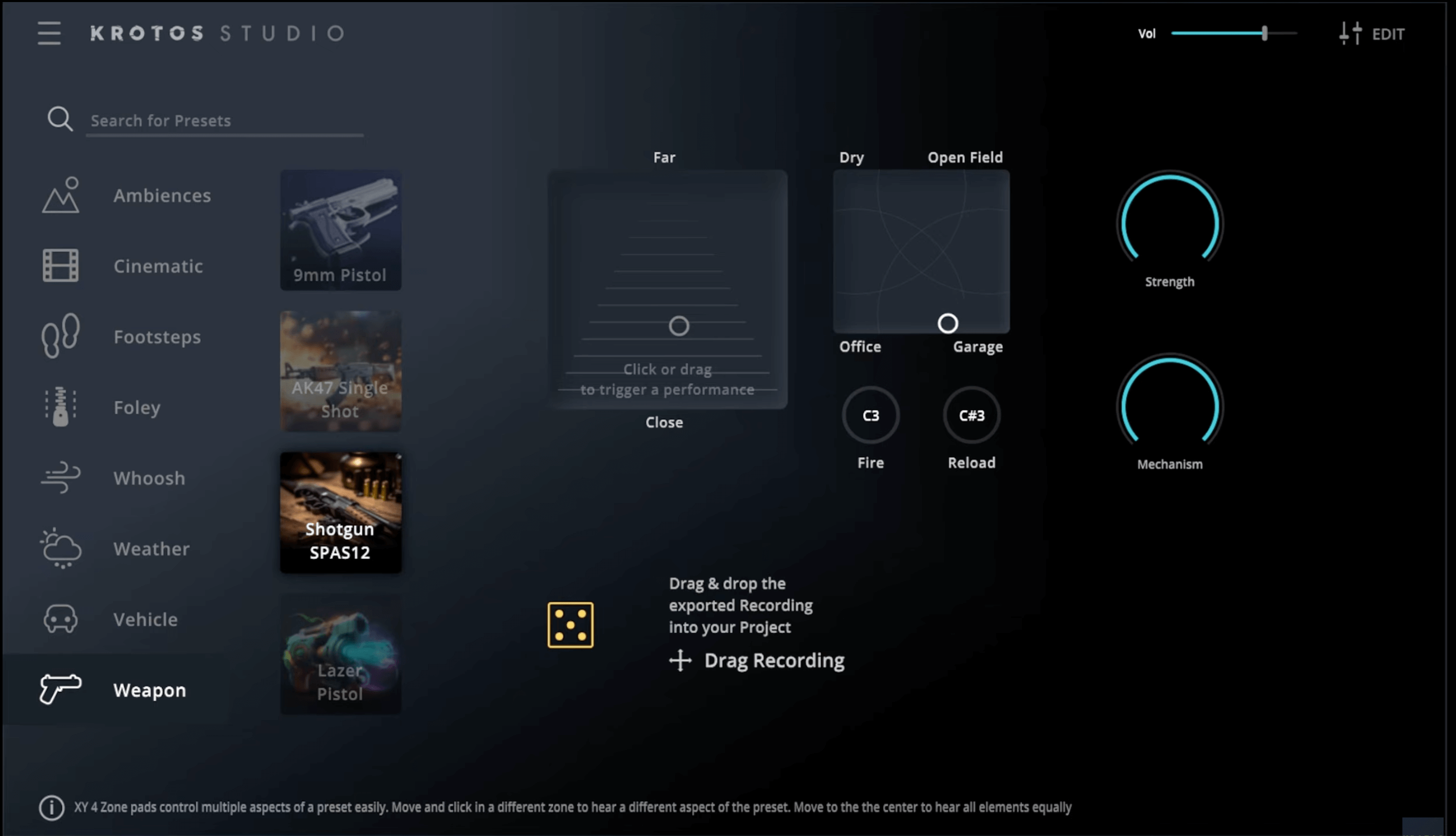 3 Types of Gun Shot Sound Free – AK47, SPAS12 and 9mm