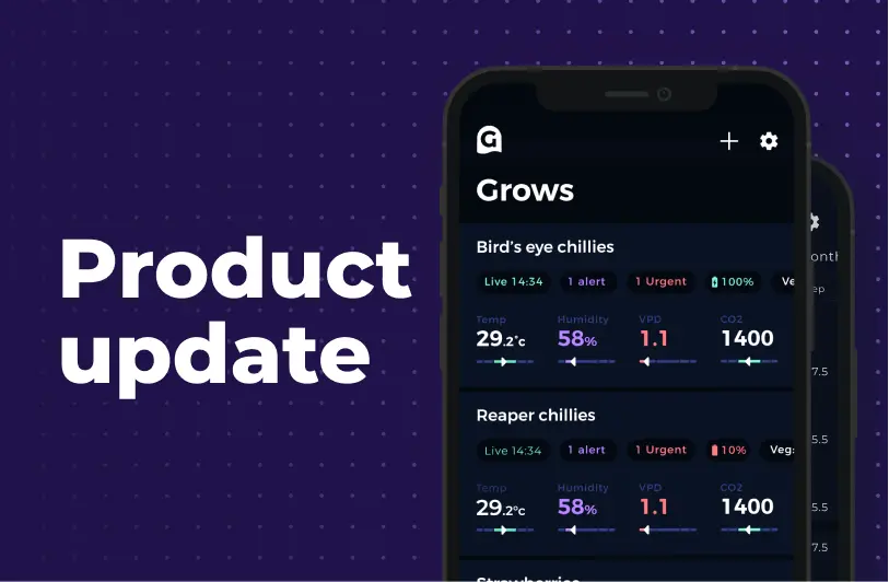 Grow app and sensor in alpha testing.