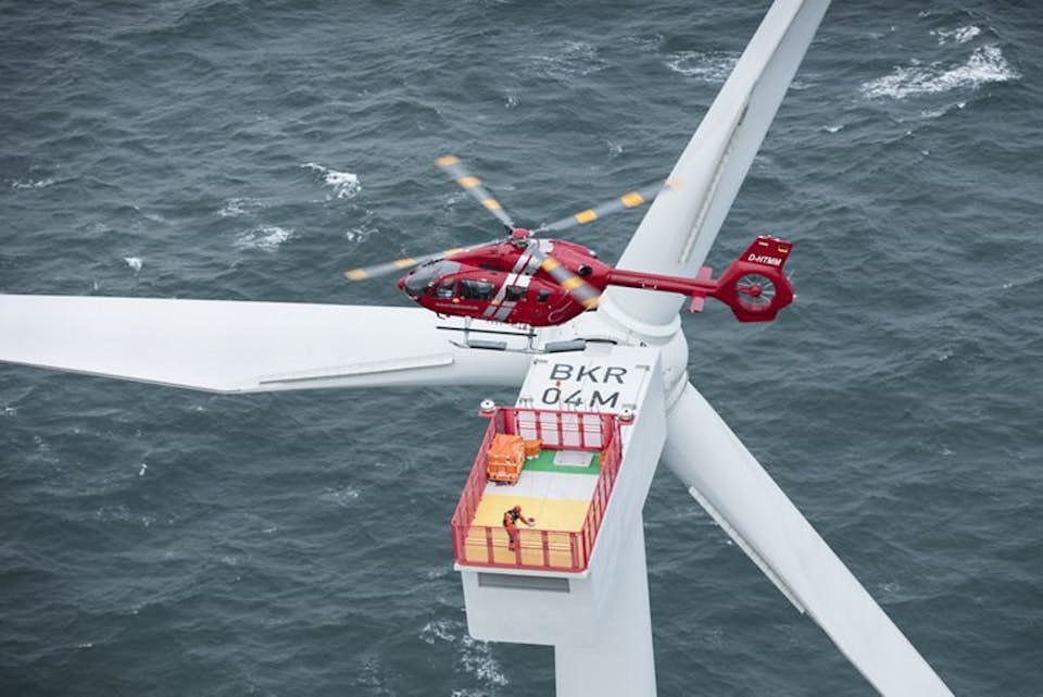 How Helicopters Help Offshore Wind Farm Operations | Helicopter Express