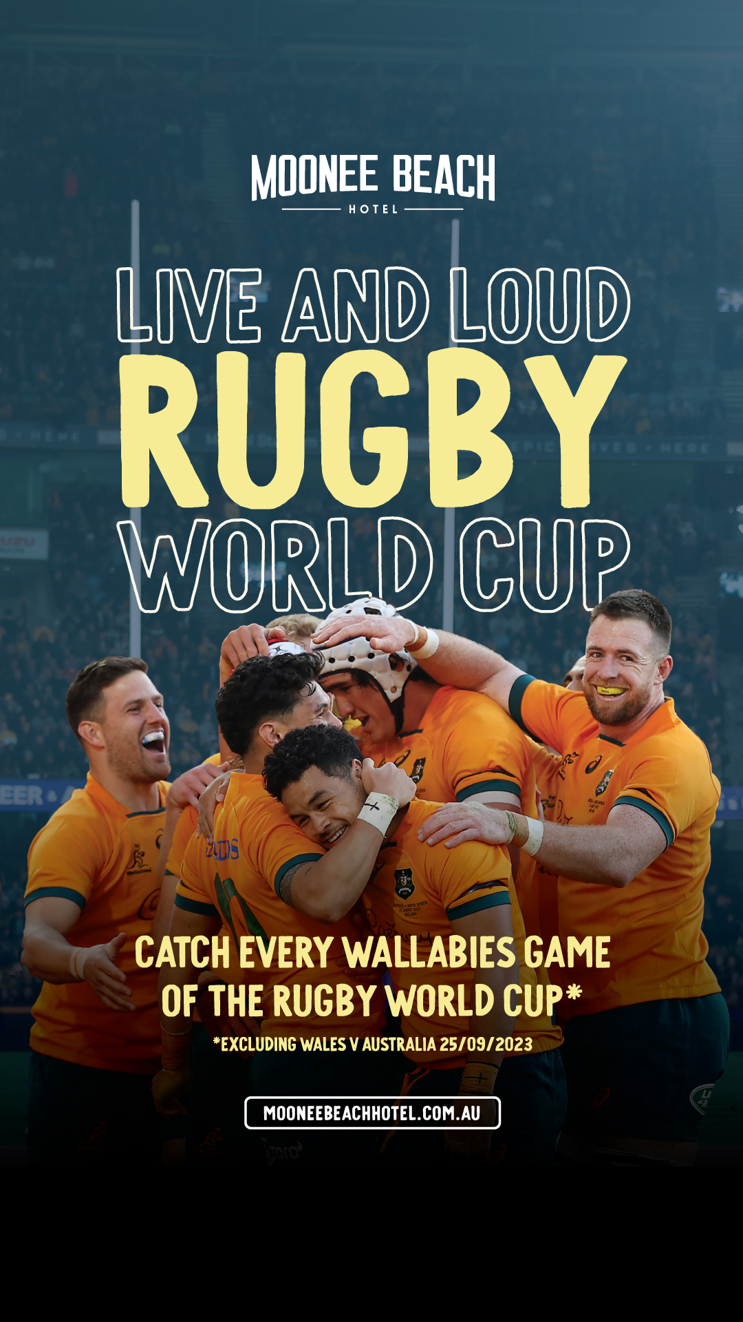 WallabieS Rugby World Cup - Moonee Beach Hotel
