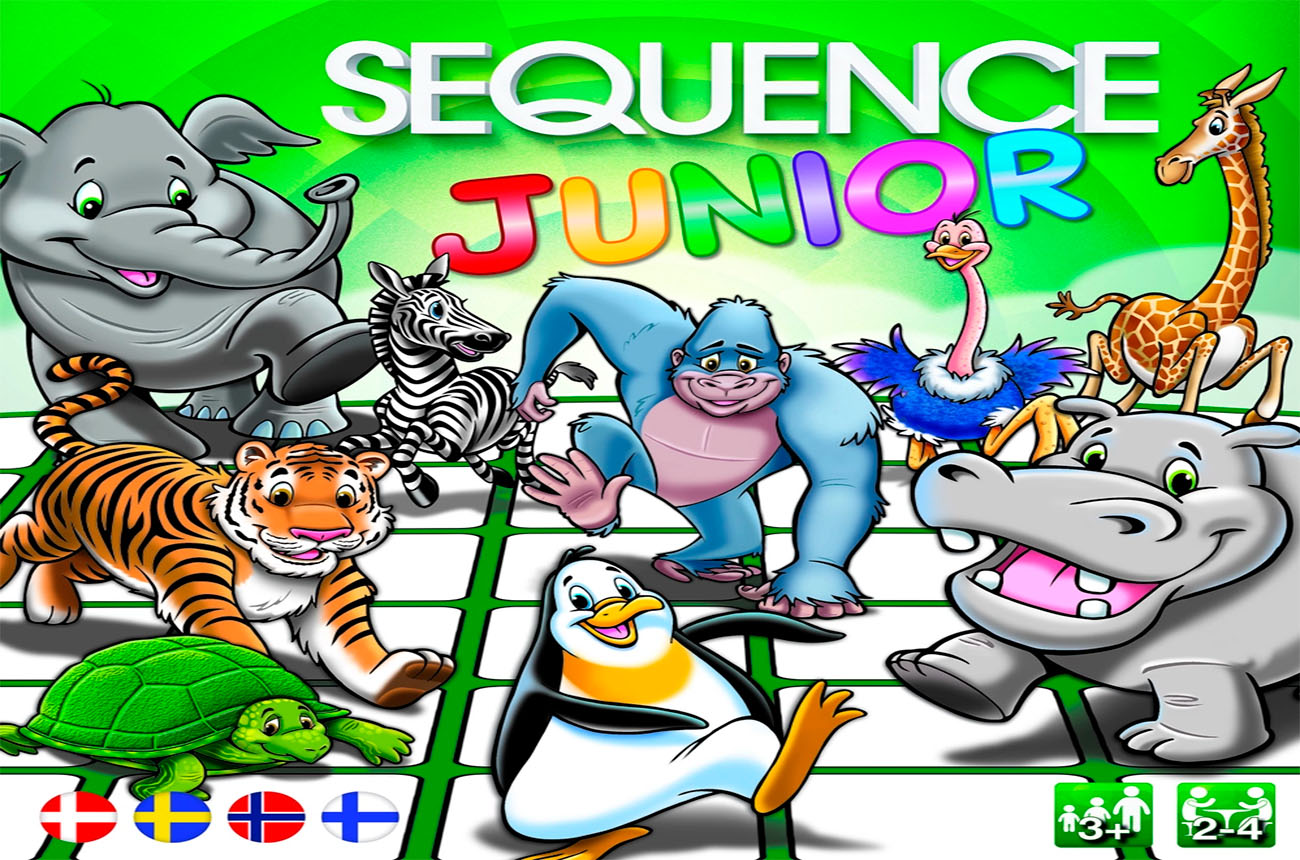 Prøv Sequence Junior | Strategi og Sjov for Børn. Find forhandler →