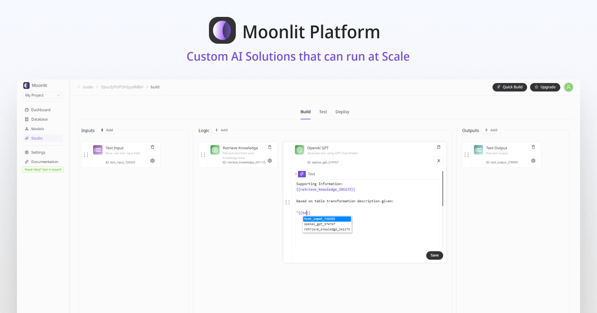 Moonlit Platform - AI Powered SEO Content Tool Builder