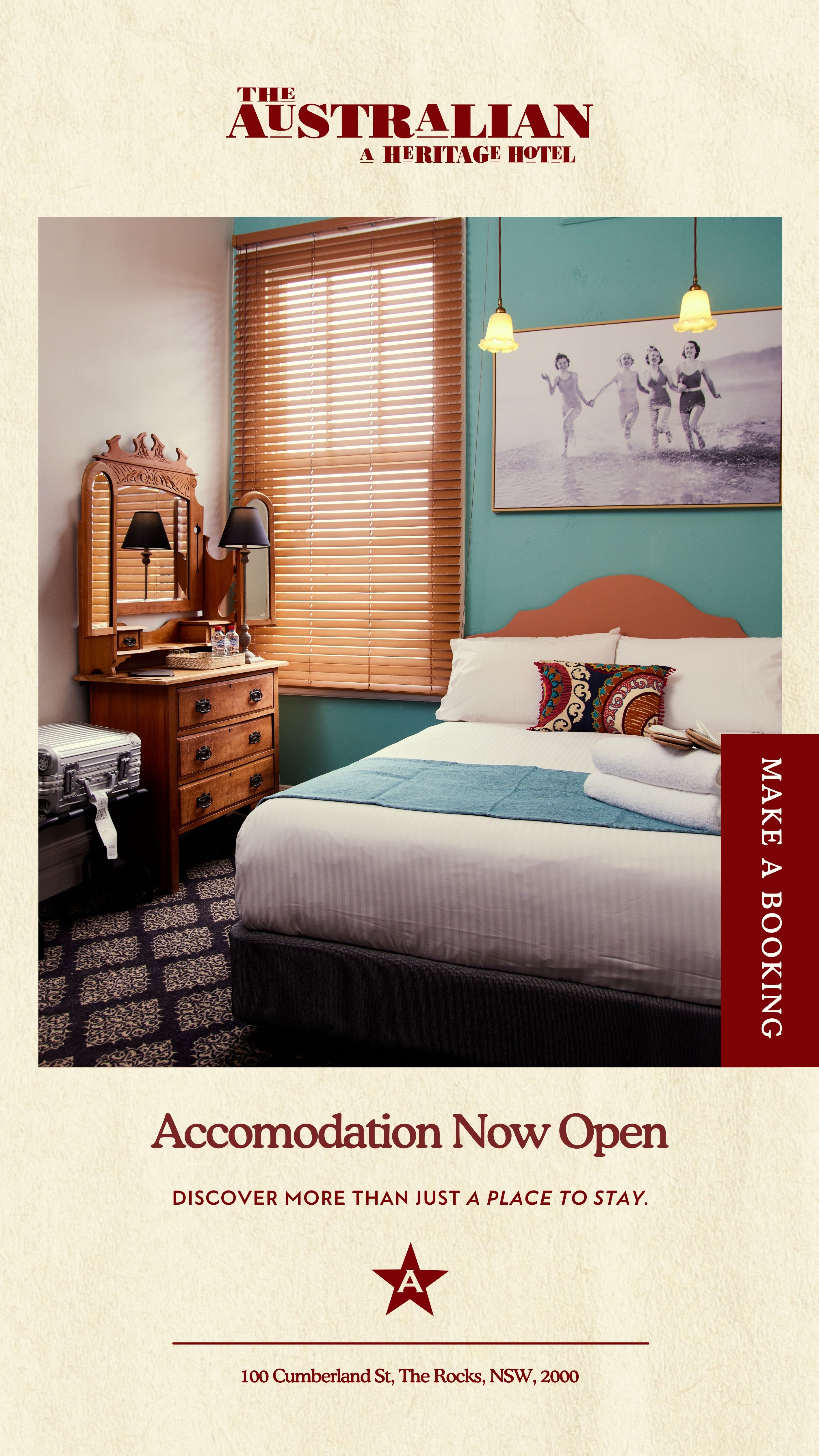 Stay With Us! - Australian Heritage Hotel