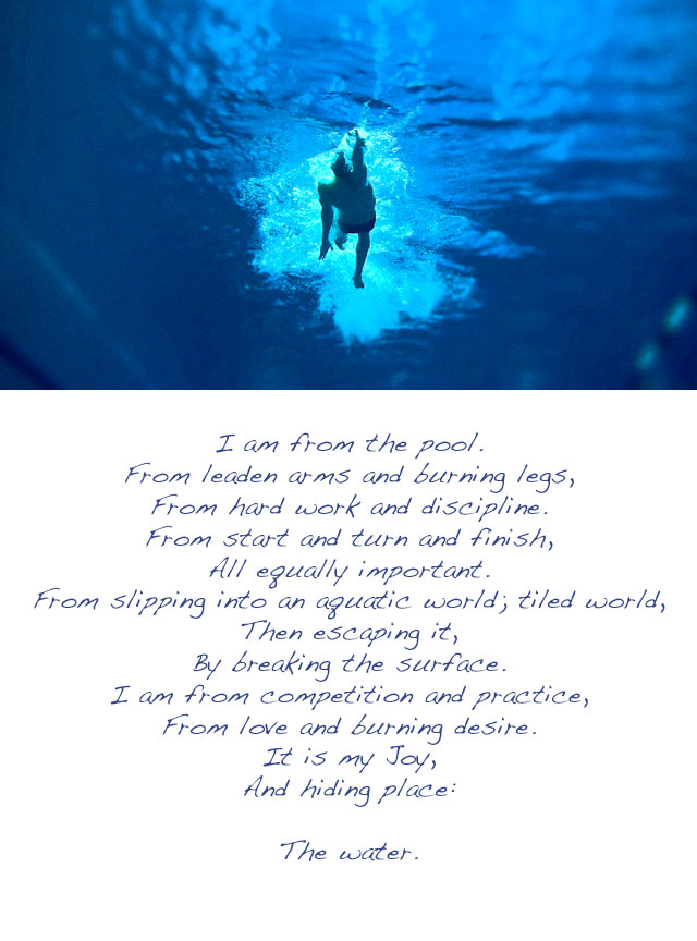 Pic of the Week - Swimmer's Poem | GoSwimTV Blog