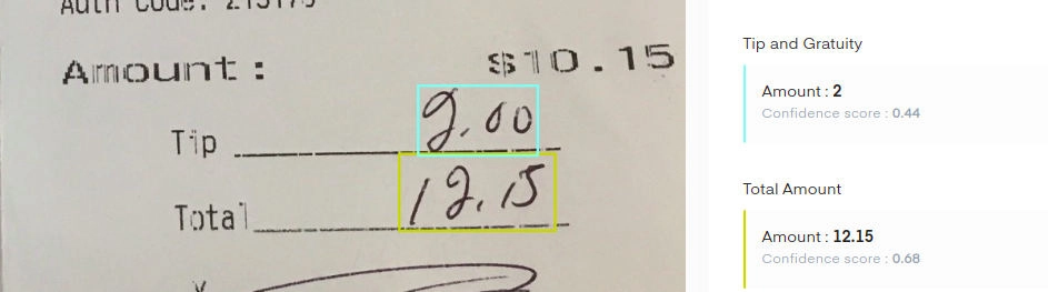 Handwritten Receipt - Worldwide OCR | Mindee