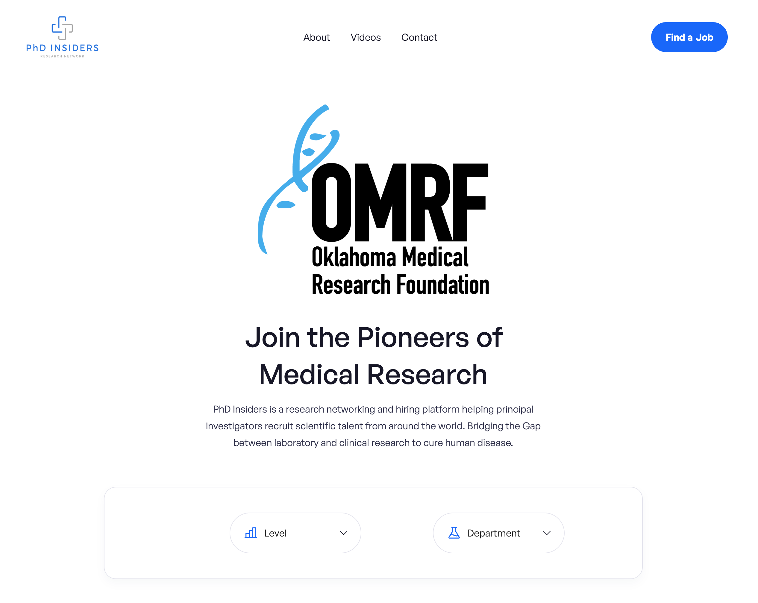 PhD Insiders - OMRF Jobs