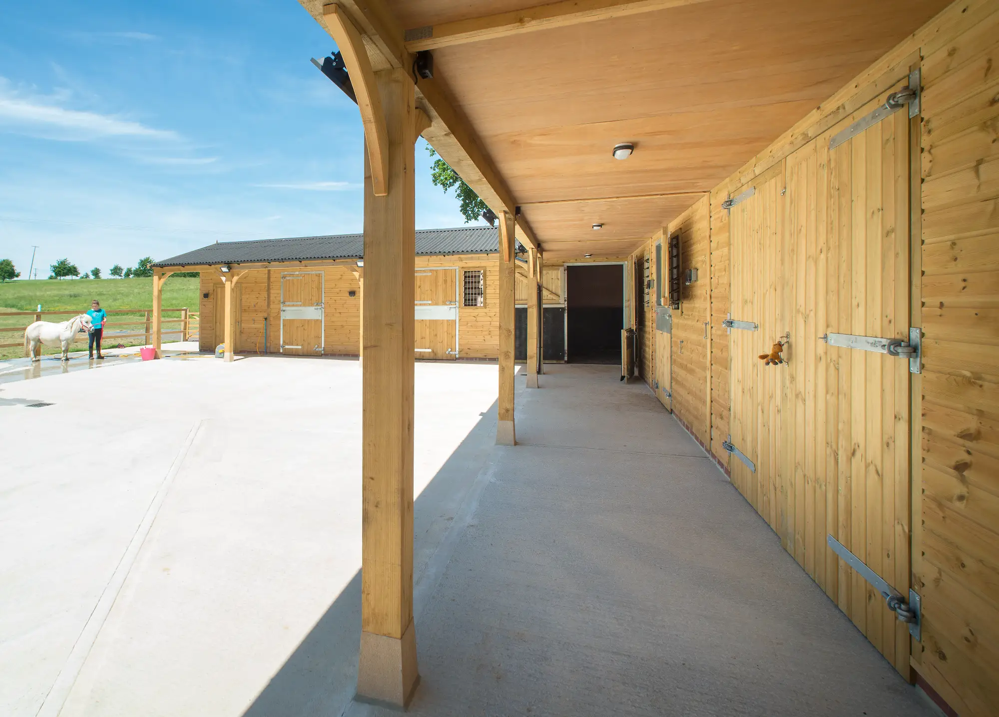 Stables & Concrete Bases - Chart Riding Arenas