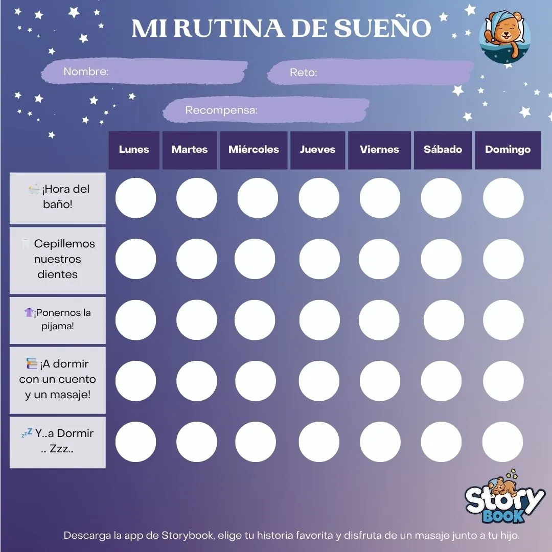 Tablas de rutinas para niños en el hogar para imprimir