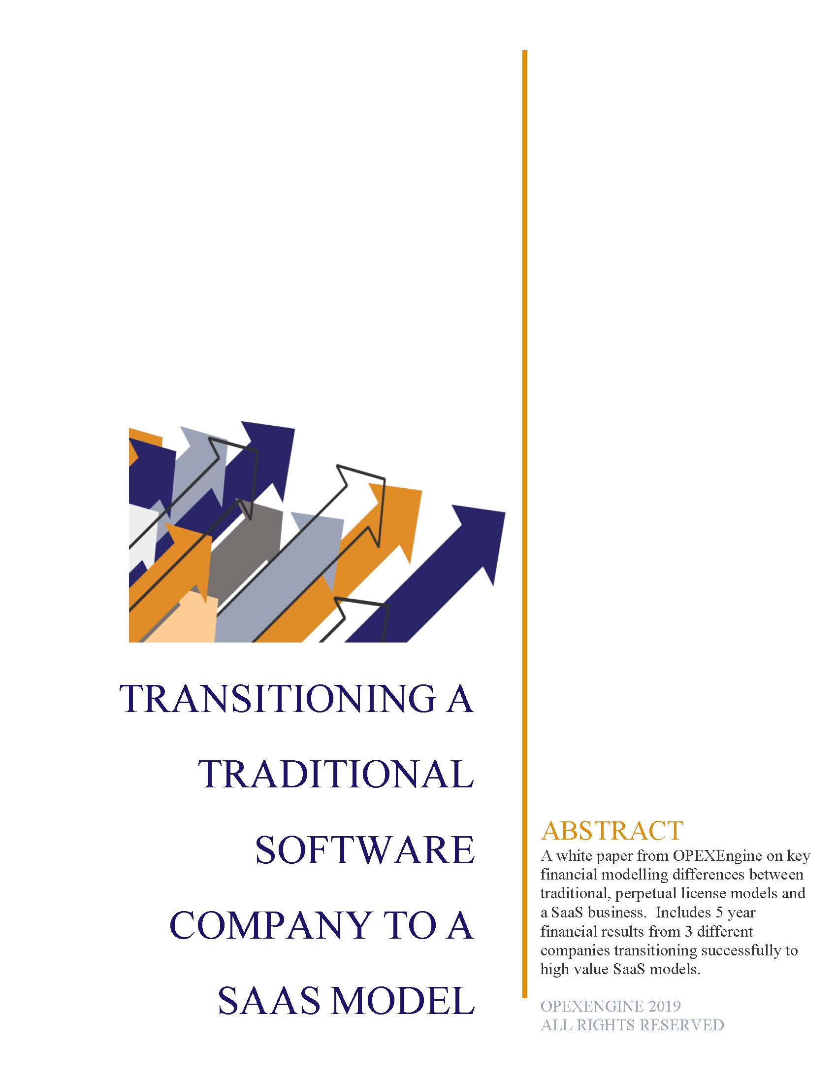 OPEXEngine | Transitioning a Traditional Software Company to a SaaS Model