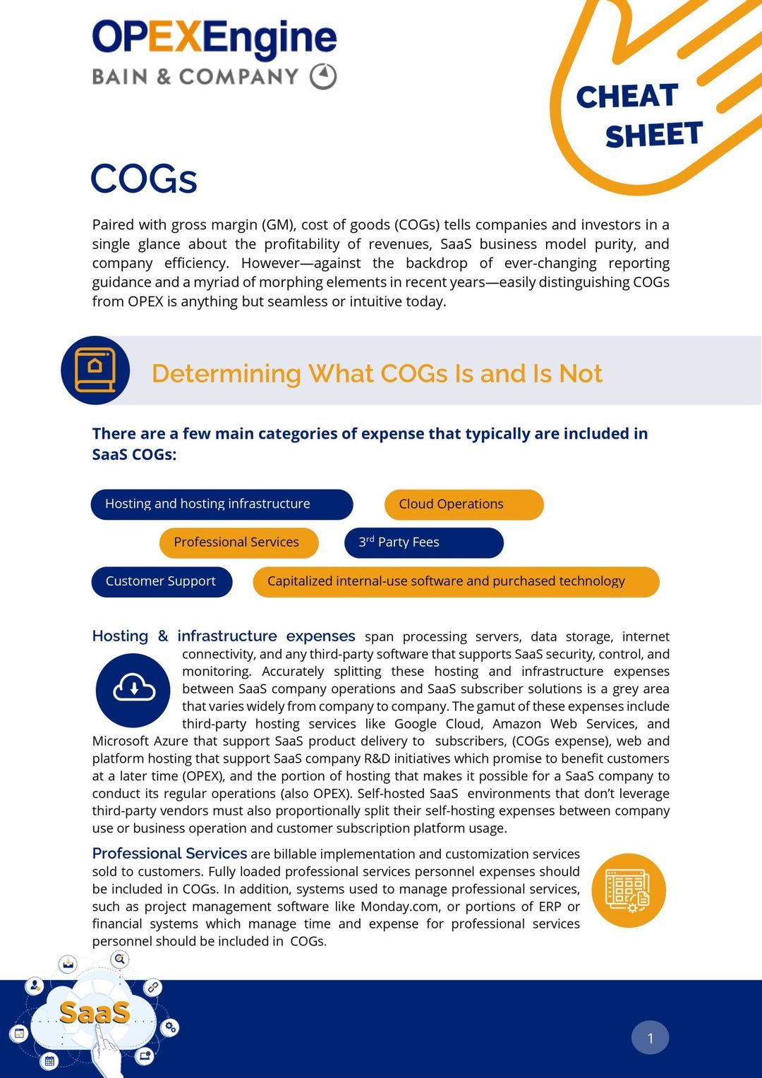 OPEXEngine | Cheat Sheet: Determining What COGs Is and Is Not