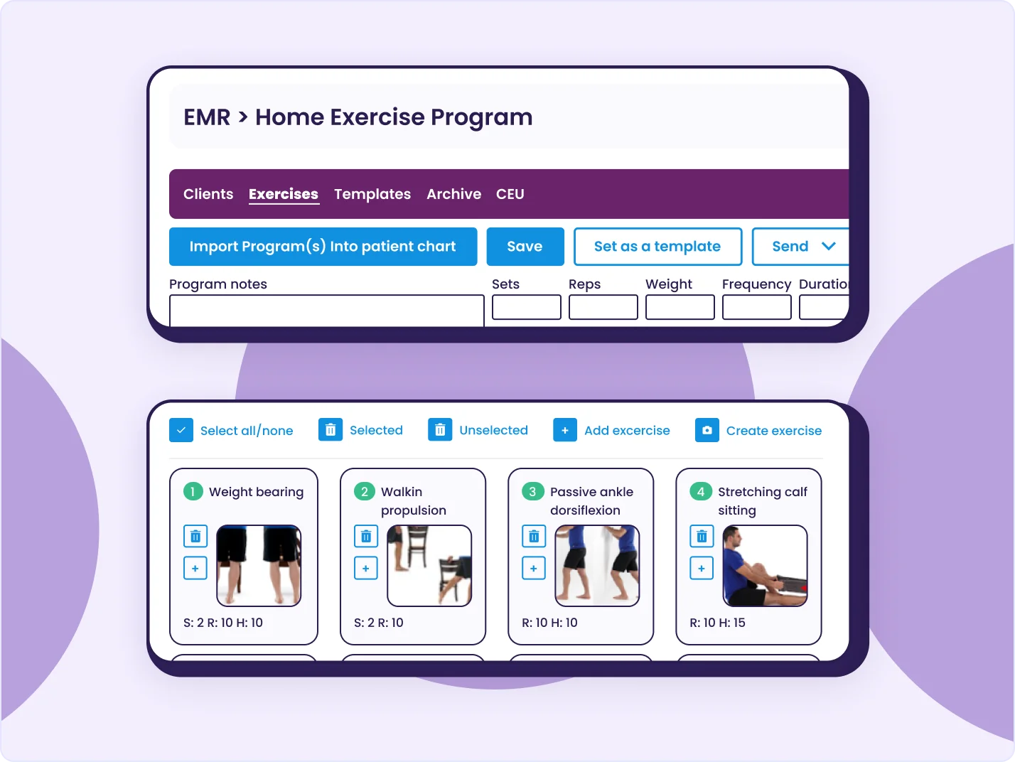 Home Exercise Software for PTs | Empower EMR