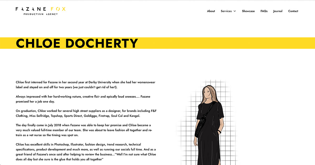 Chloe Docherty / Product Development and Social Media