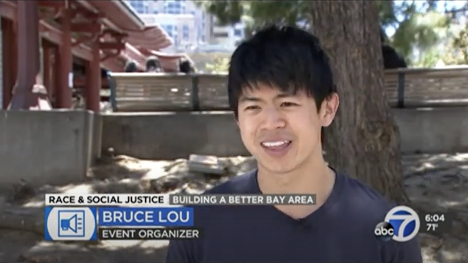 Bruce Lou Distributes Pepper Spray to Chinatown Residents