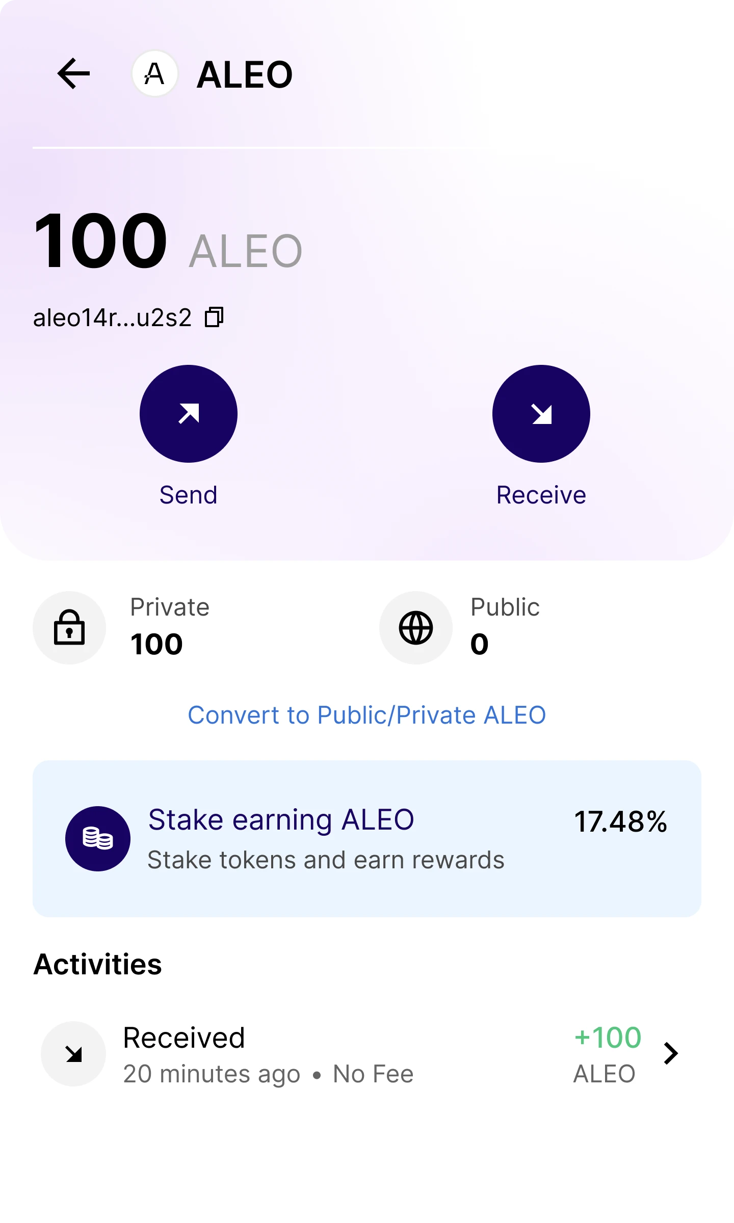 How to stake Aleo? - Leo Wallet for Aleo