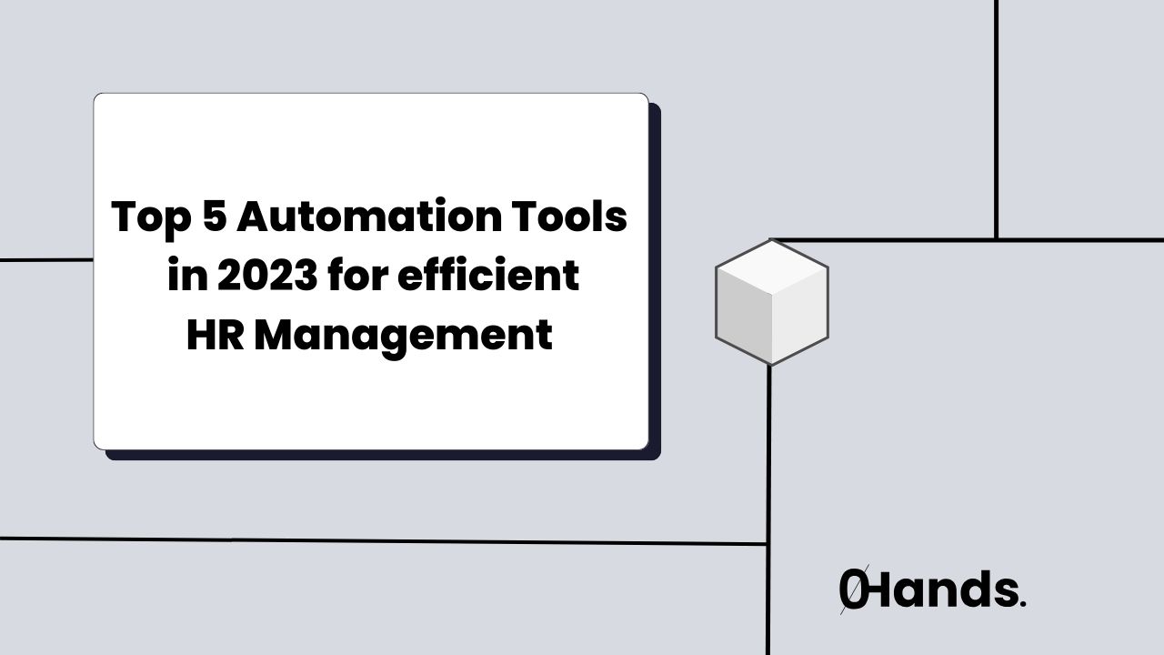 Top 5 HR Automation Tools in 2024 for Efficient HR Management