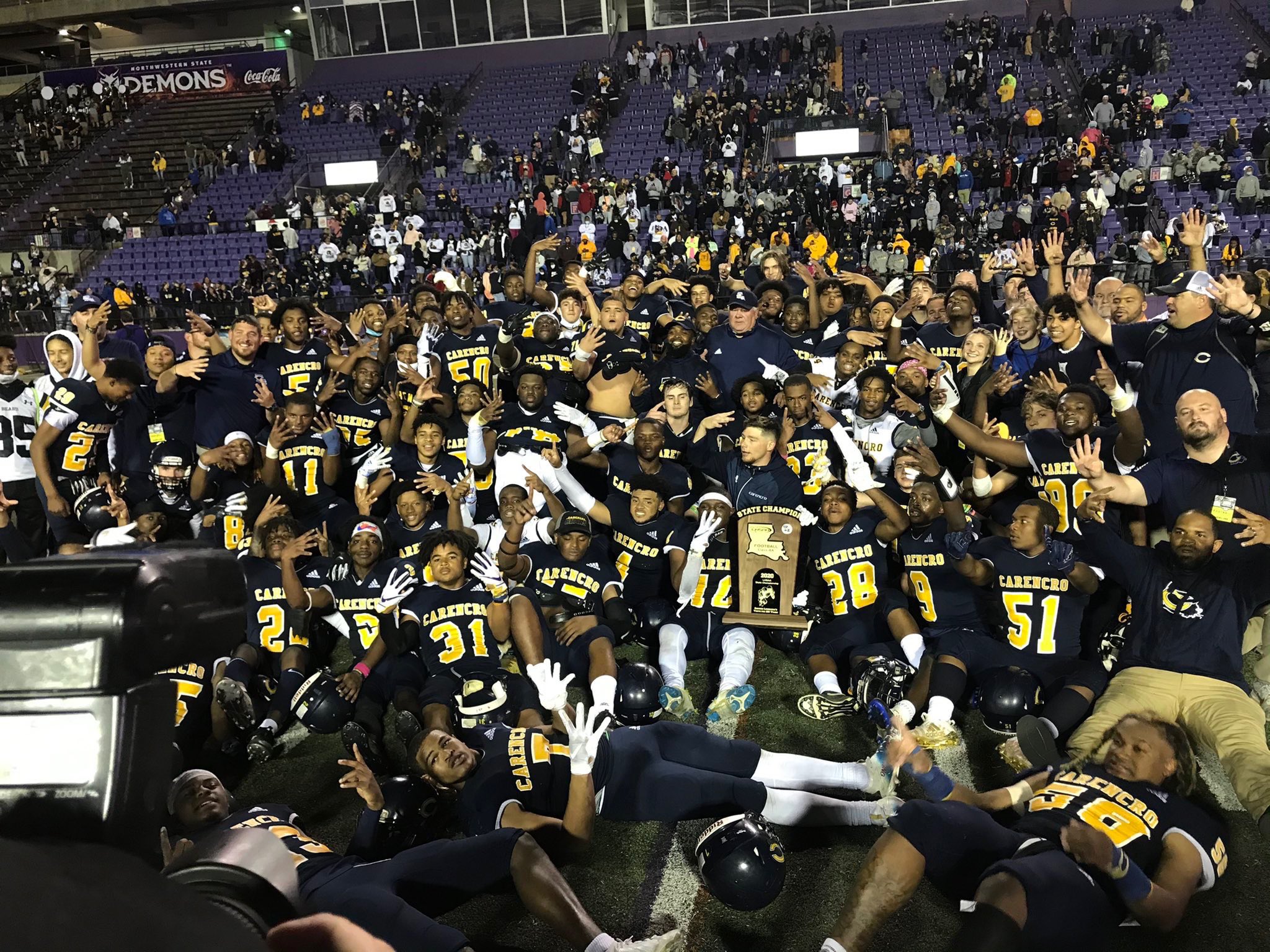 The Carencro Golden Bears End State Championship Drought Winning Class ...