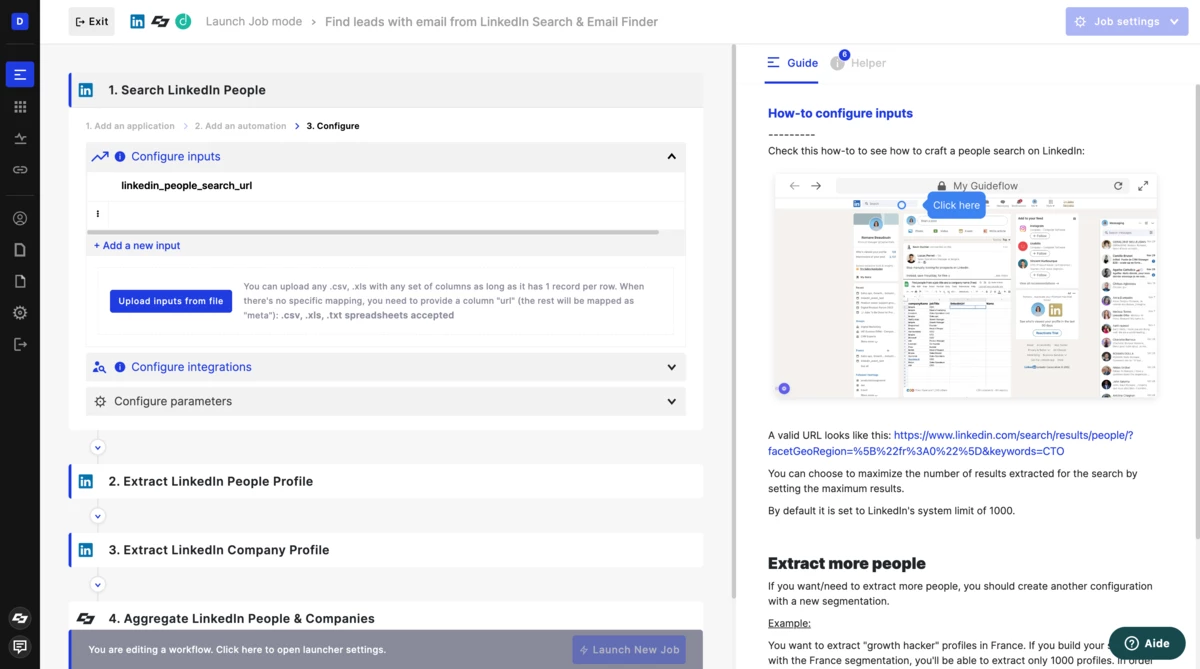 Integration Dropcontact x Captain Data