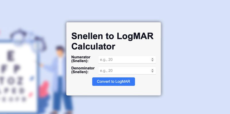 Snellen to LogMAR calculator - Ophthalmology tools 2023