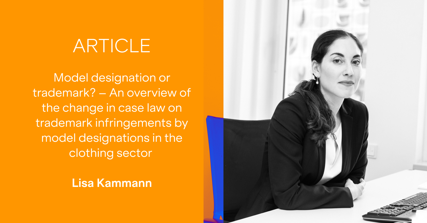 Model designation or trademark? – An overview of the change in case law ...