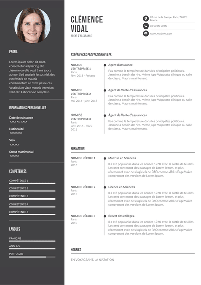 Guide de rédaction du CV conseiller en assurance