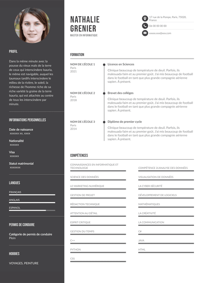 Guide de rédaction et modèle de CV de bénévolat