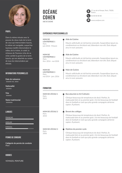 Exemple-type de CV secrétaire bureautique